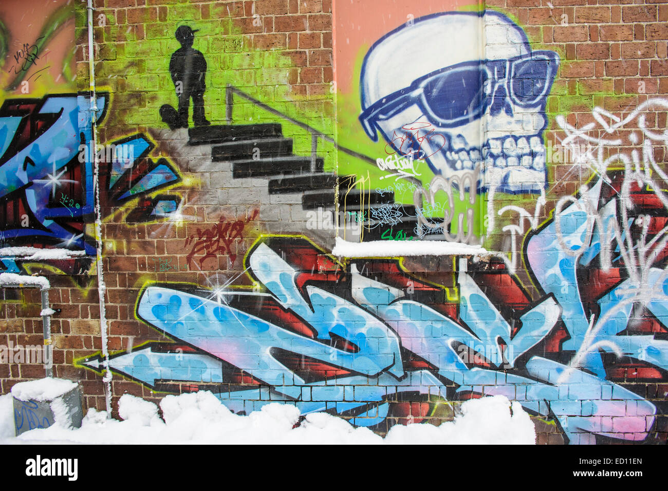 Graffiti del cranio immagini e fotografie stock ad alta risoluzione - Alamy
