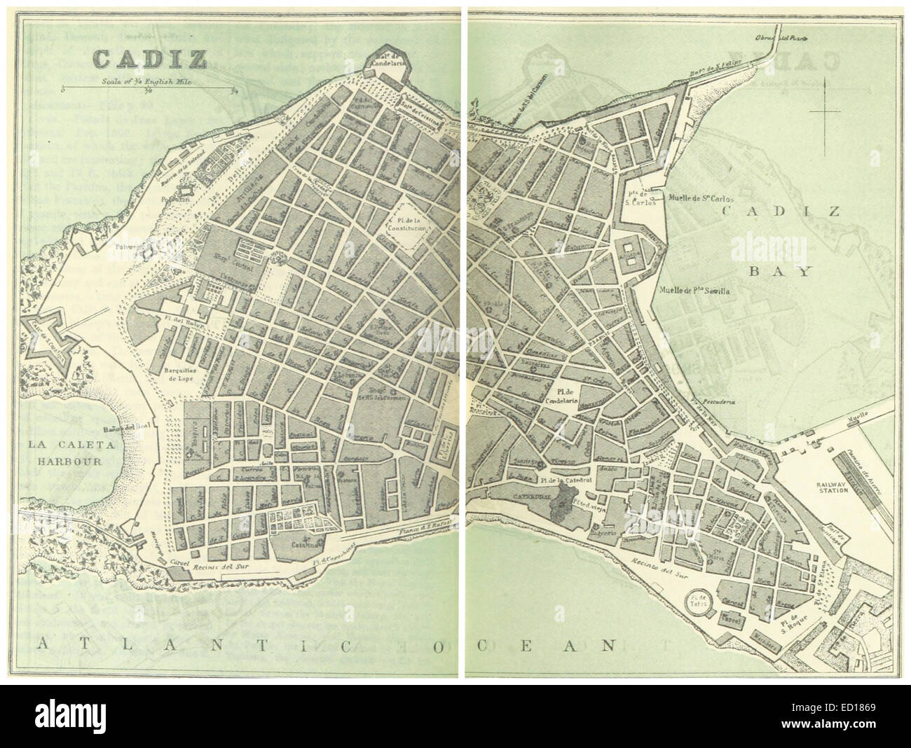 Antica mappa di cadice immagini e fotografie stock ad alta risoluzione ...
