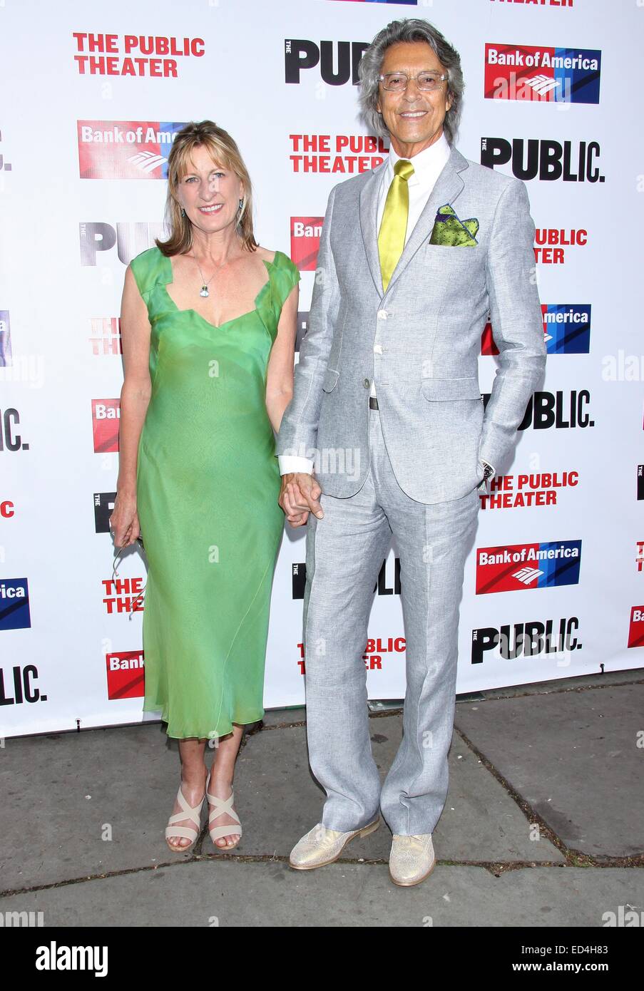 Il pubblico del Teatro gala annuale presso il Delacorte Theatre ...