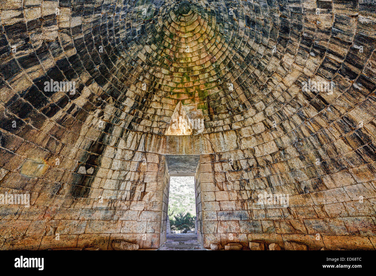 Tesoro di Atreo (1.250 a.C.) Micene, Grecia Foto stock - Alamy