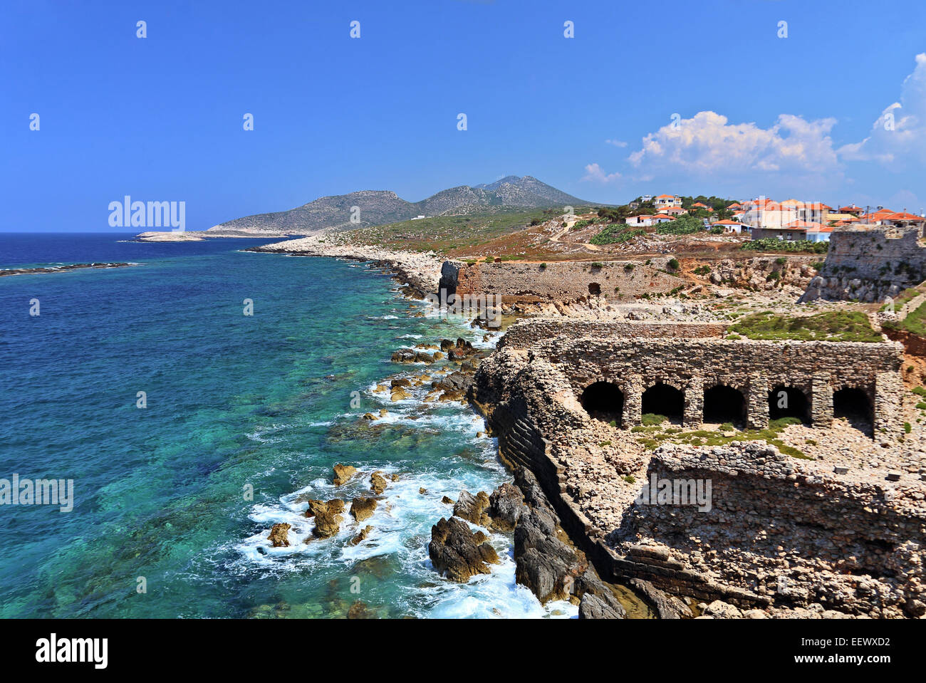 Fortezza di Methoni, Peloponneso, Messenia, Grecia Foto stock - Alamy