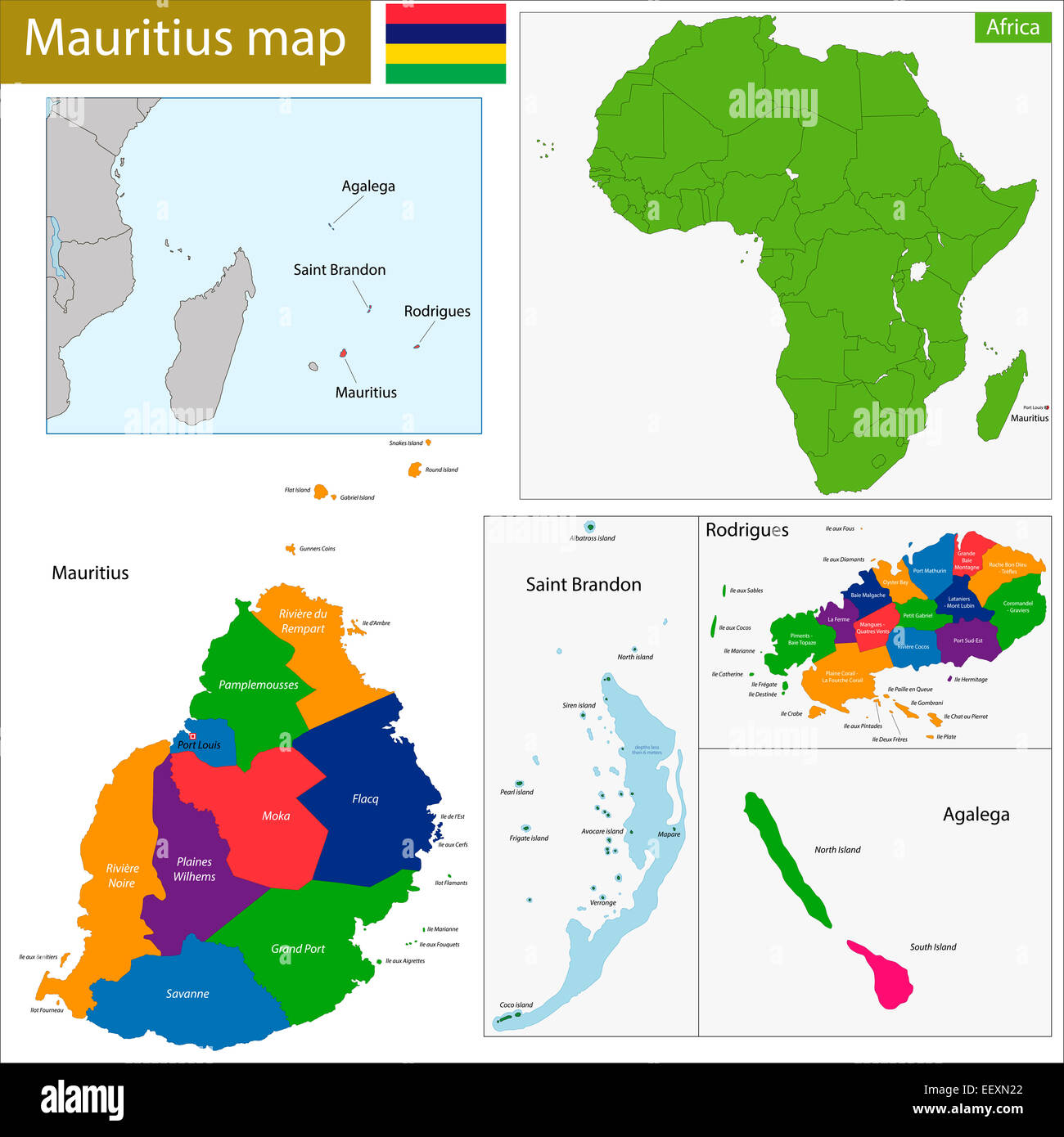 Mauritius map immagini e fotografie stock ad alta risoluzione - Alamy