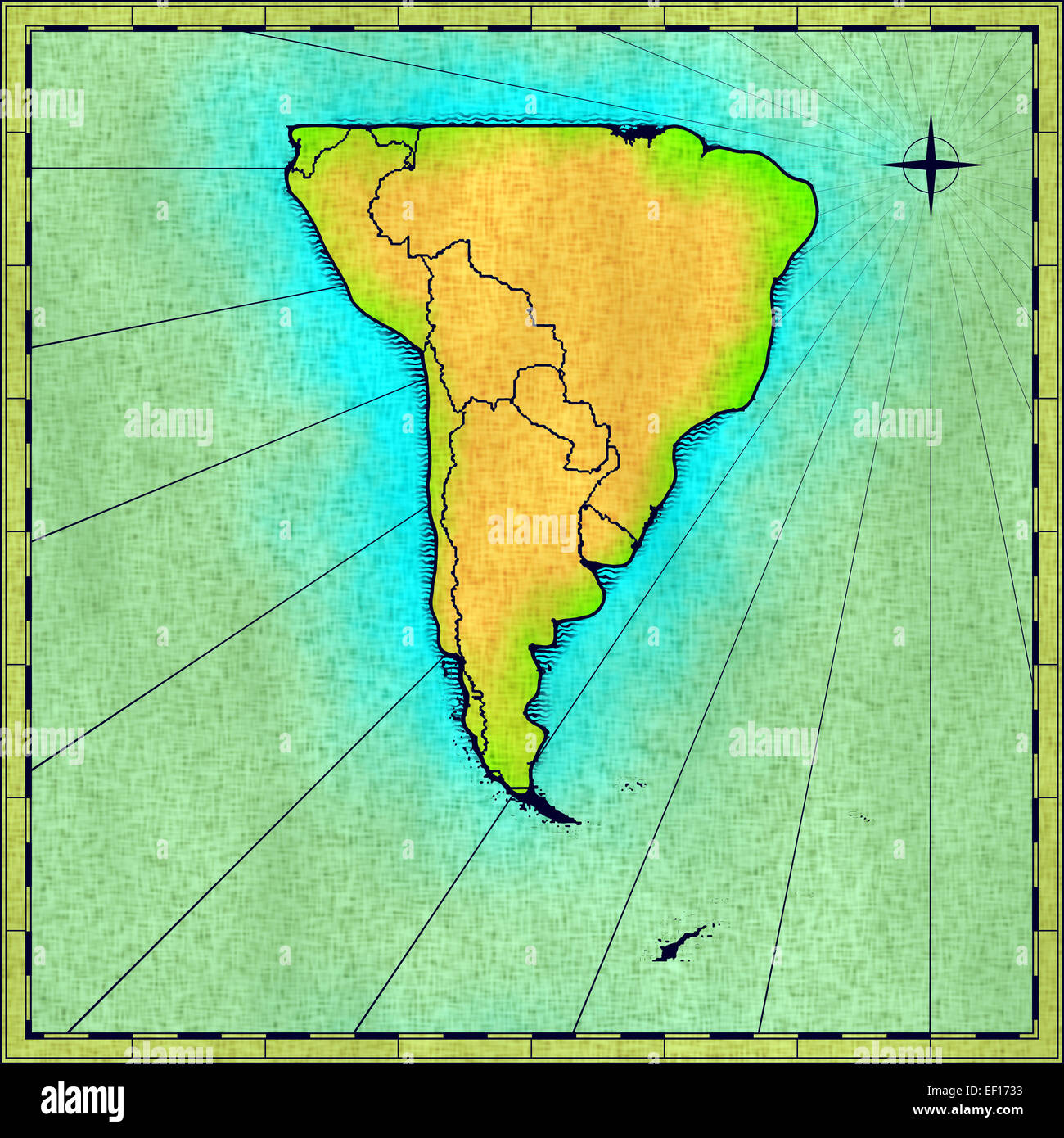 Mapa de america del sur immagini e fotografie stock ad alta risoluzione ...