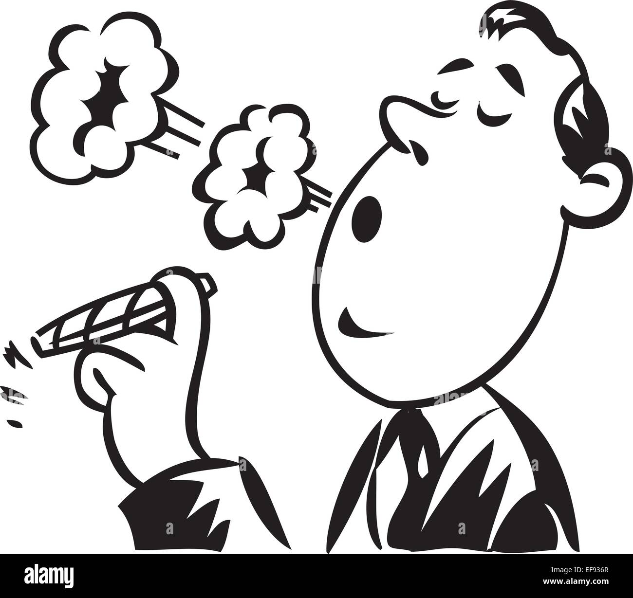 Sigaro fumatore Immagini Vettoriali Stock - Alamy