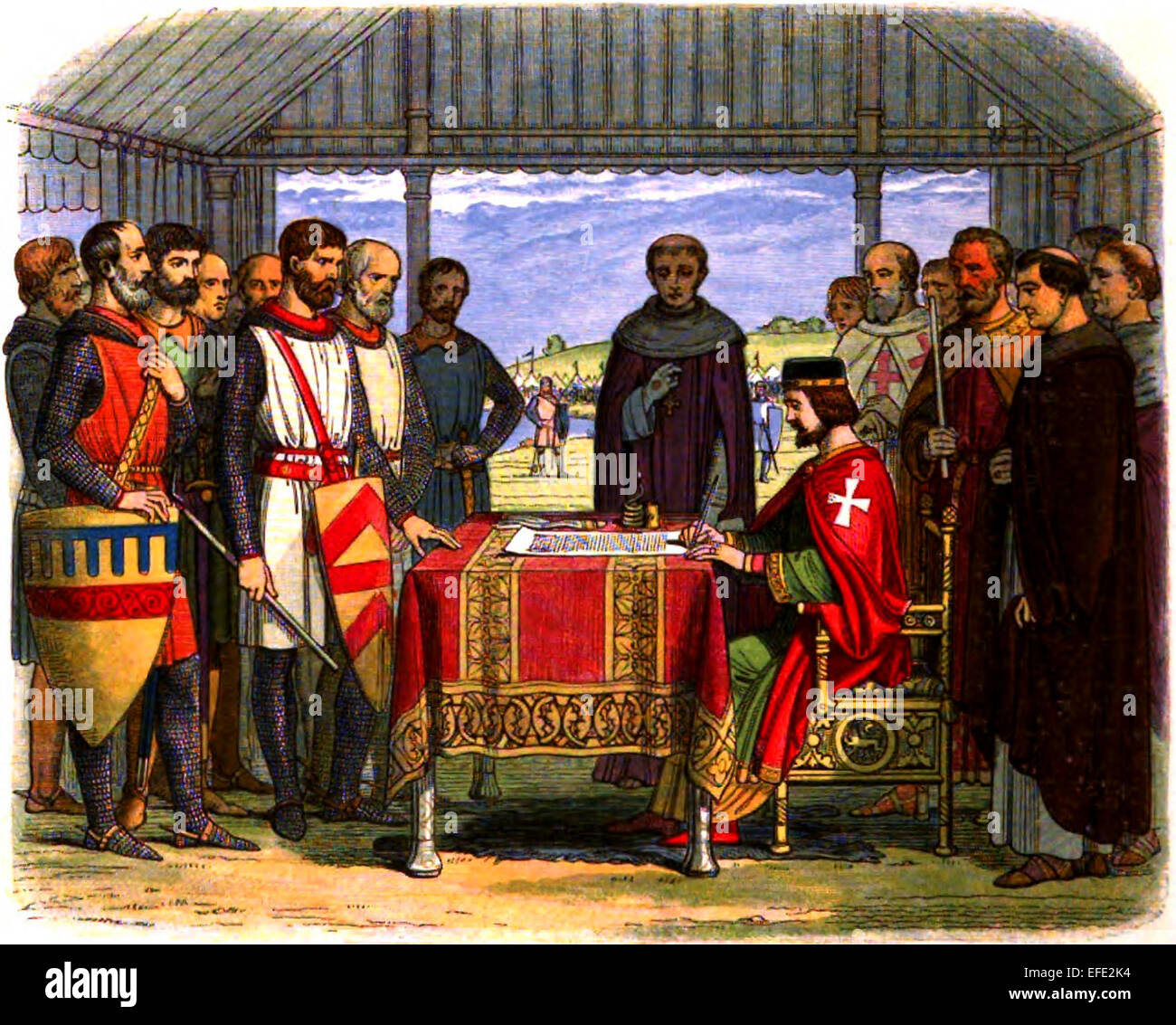 King john signing magna carta immagini e fotografie stock ad alta ...