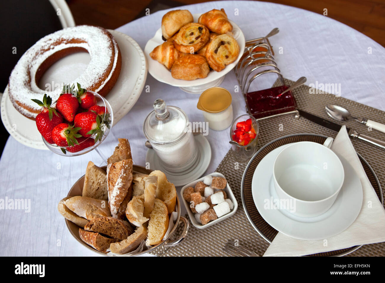Tipica Colazione Francese Colazione Francese Immagini E Fotografie