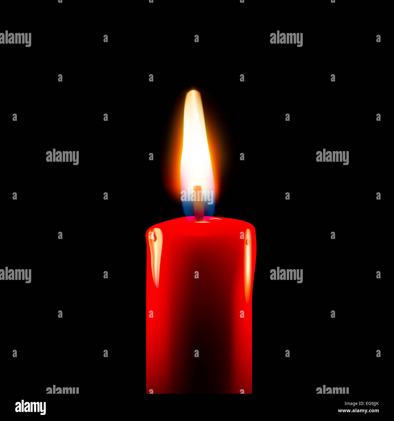 Candela accesa isolata immagini e fotografie stock ad alta risoluzione ...