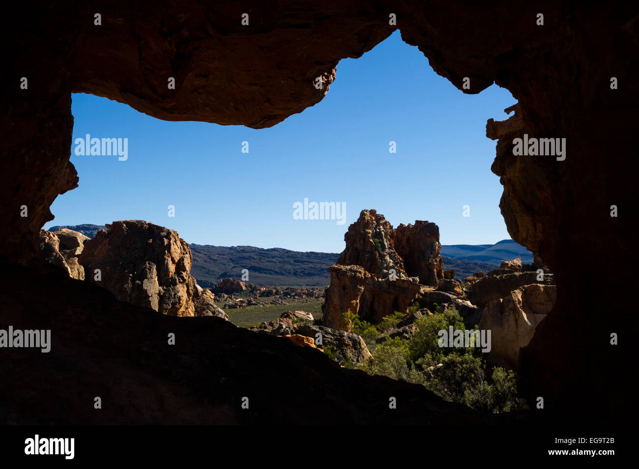 Stadsaal grotte, Cederberg Wilderness, Sud Africa Foto stock - Alamy