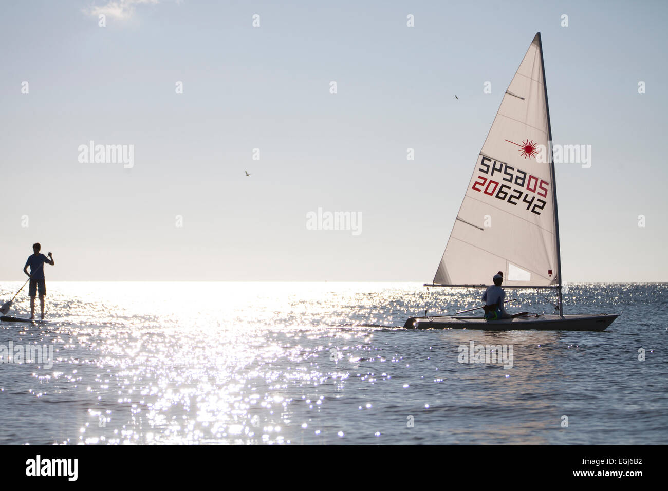 Barca a vela laser immagini e fotografie stock ad alta risoluzione - Alamy