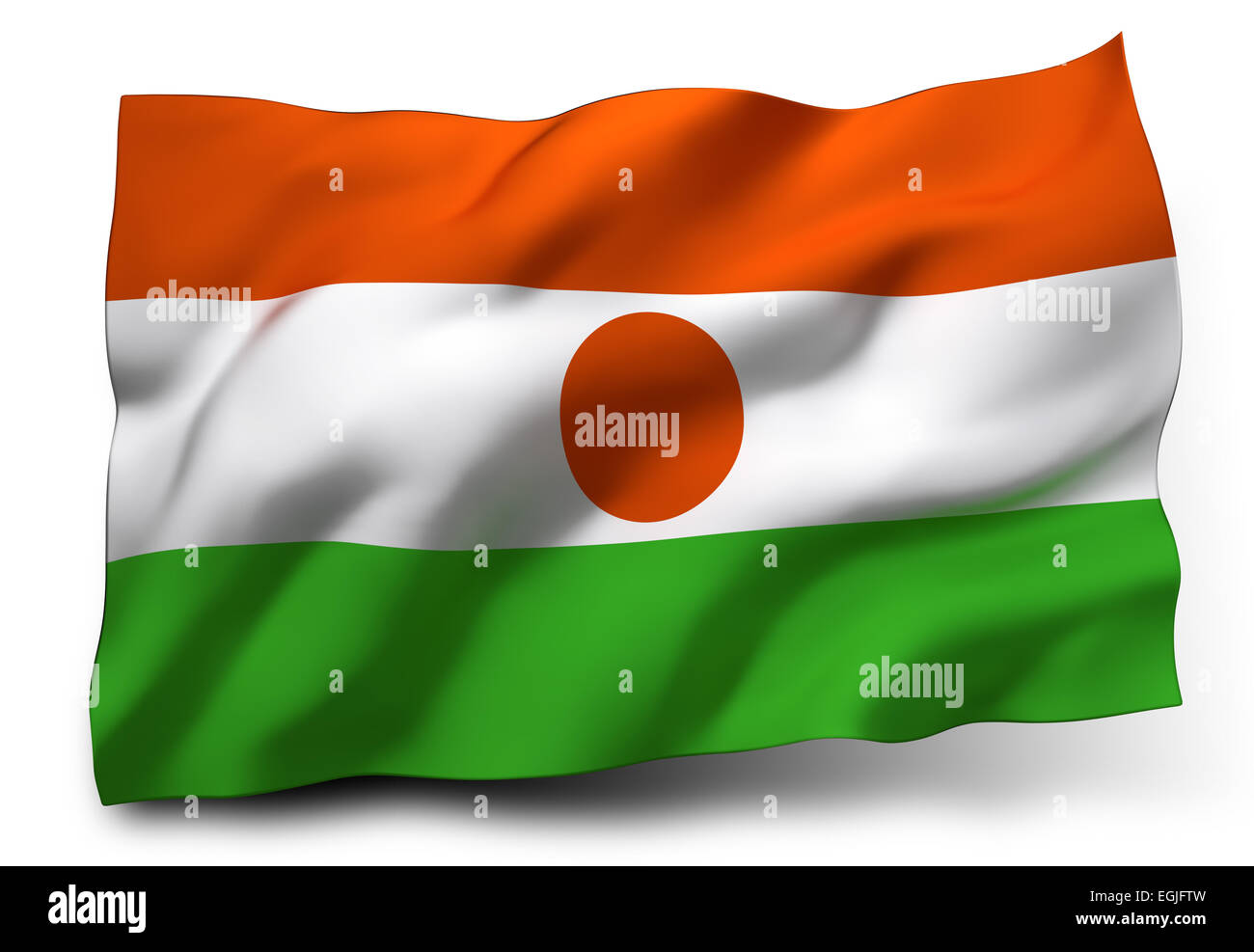 Bandiera nigerien ondulata immagini e fotografie stock ad alta ...