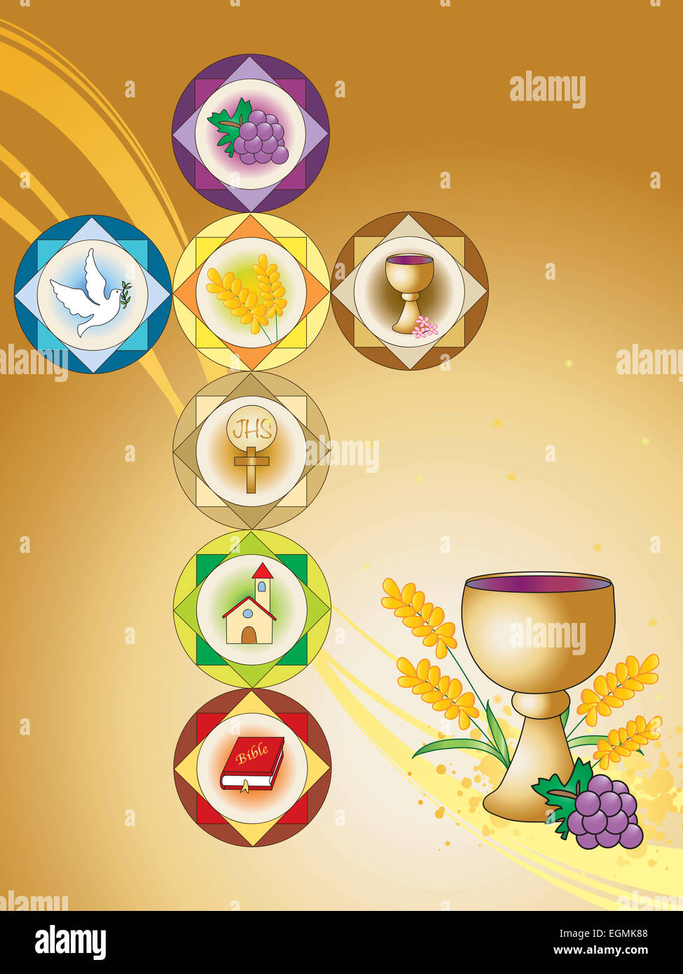 Prima comunione simboli immagini e fotografie stock ad alta risoluzione ...