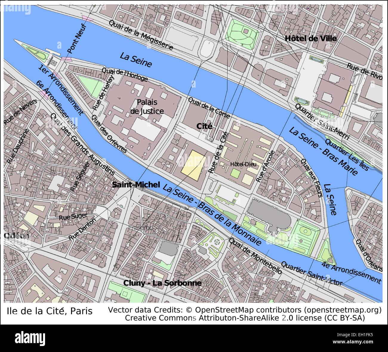 Una Mappa Aerea Di Parigi Immagini e Fotos Stock - Alamy