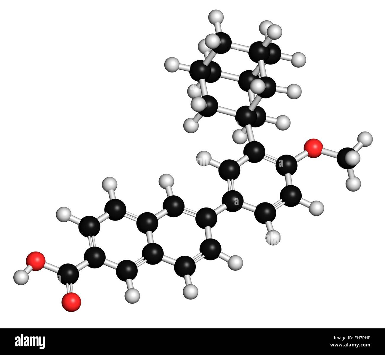Adapalene acne molecola di farmaco Foto stock - Alamy