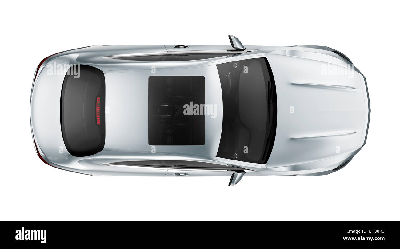 White car top view immagini e fotografie stock ad alta risoluzione - Alamy