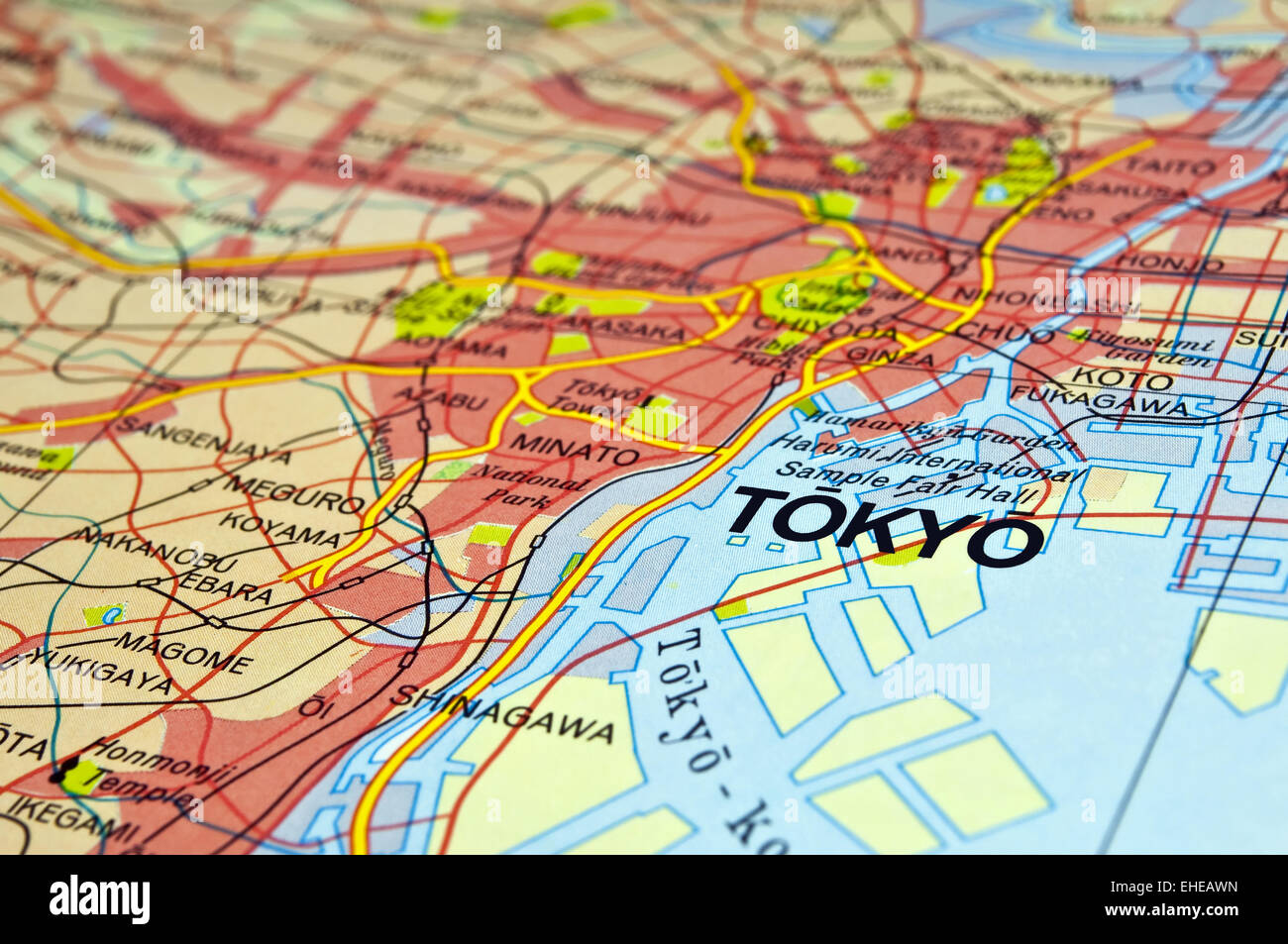 Mappa di tokyo immagini e fotografie stock ad alta risoluzione - Alamy