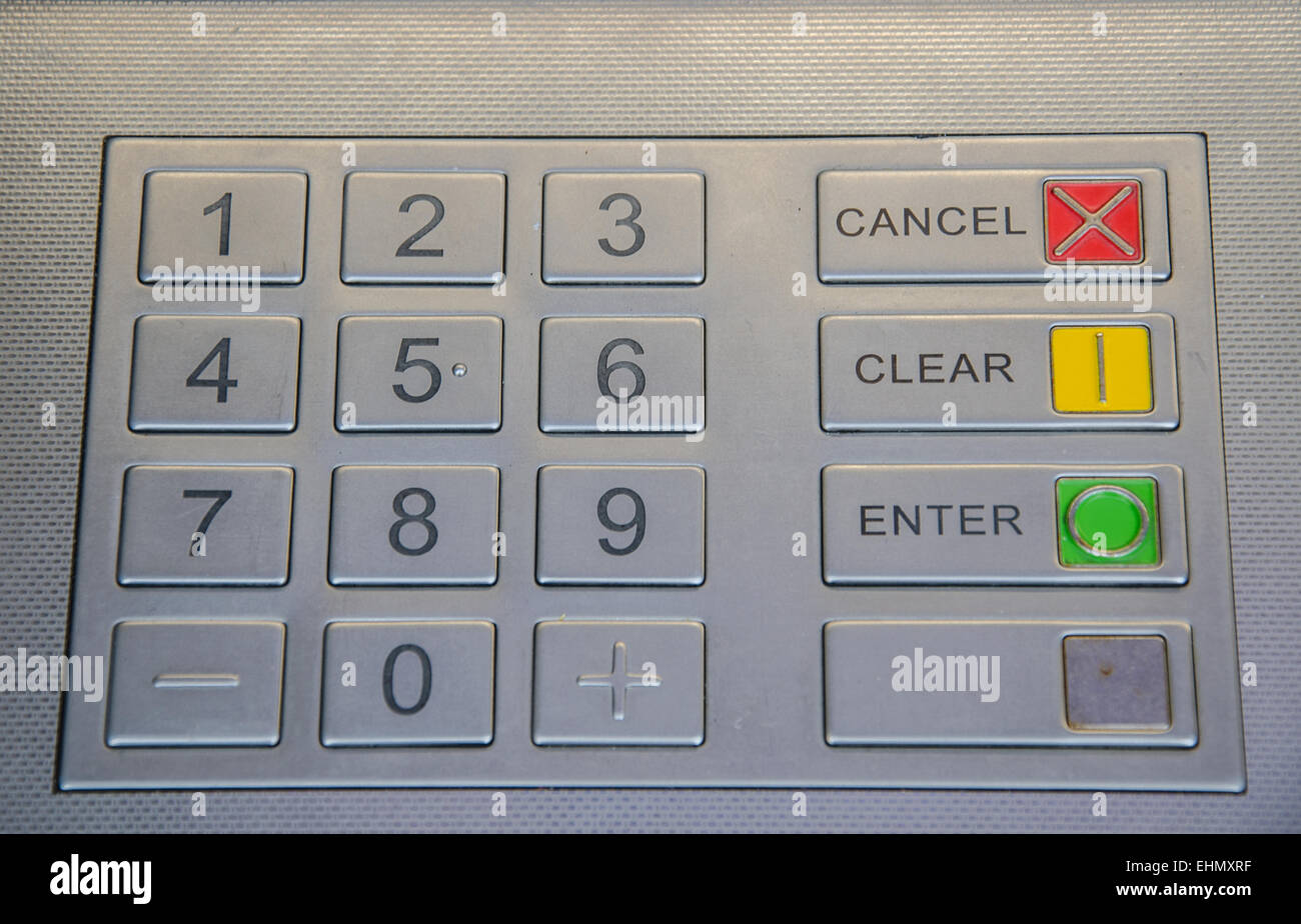 Atm keypad immagini e fotografie stock ad alta risoluzione - Alamy