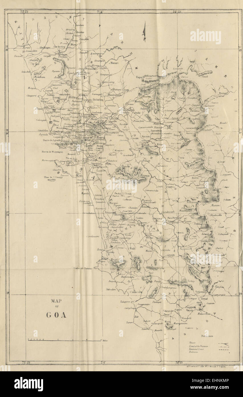 Vecchia mappa di goa immagini e fotografie stock ad alta risoluzione ...