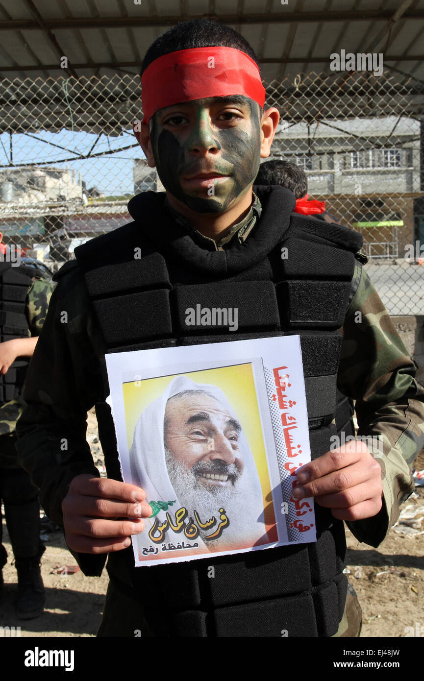 Rafah nella striscia di Gaza, Territori palestinesi. 20 Mar, 2015 ...