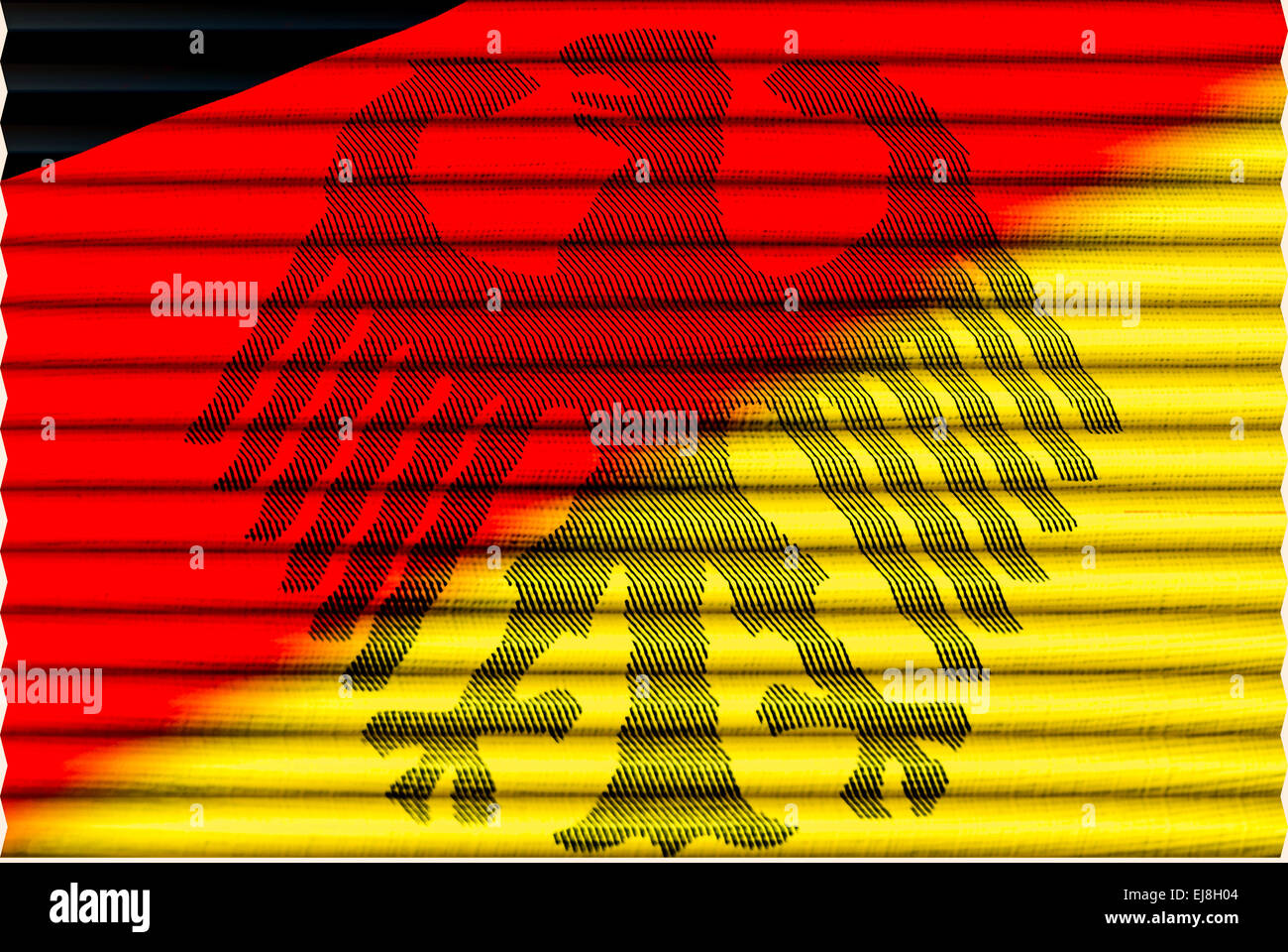 Bandiera gialla aquila nera immagini e fotografie stock ad alta ...