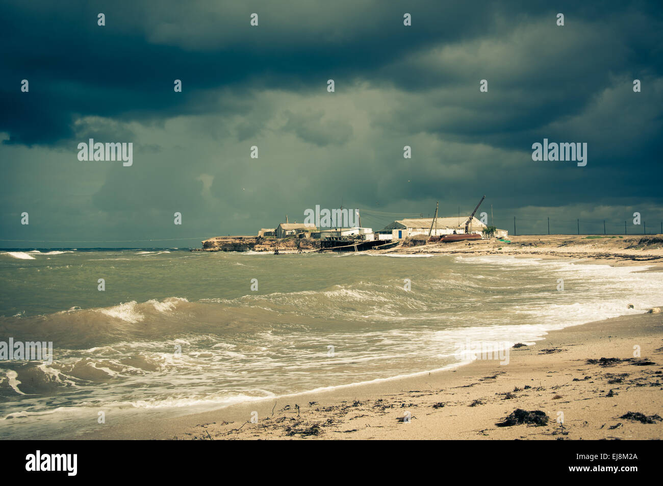 Tempesta sul mare immagini e fotografie stock ad alta risoluzione - Alamy