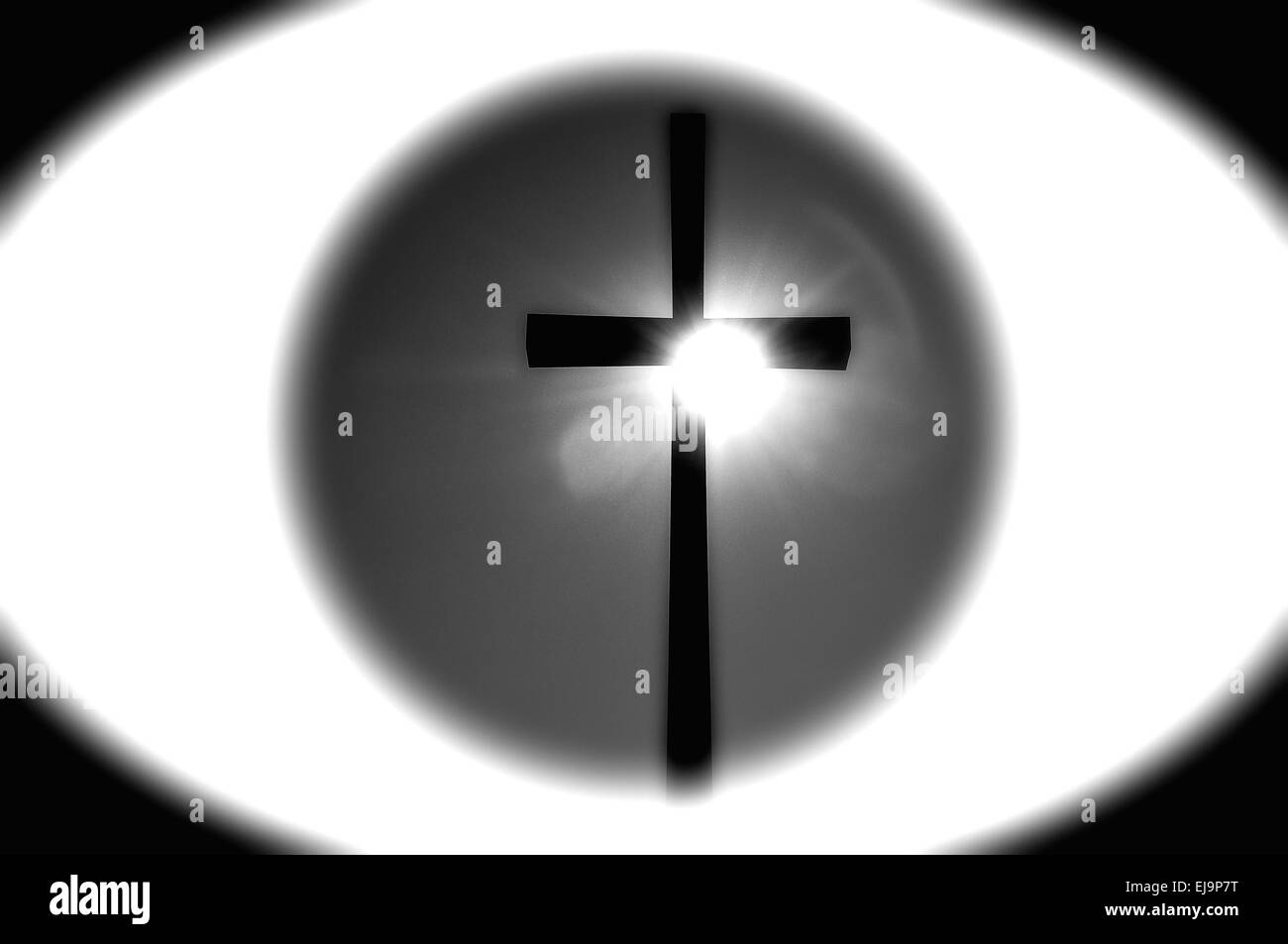 Croce come simbolo di dio amore Foto e Immagini Stock in Bianco e Nero ...