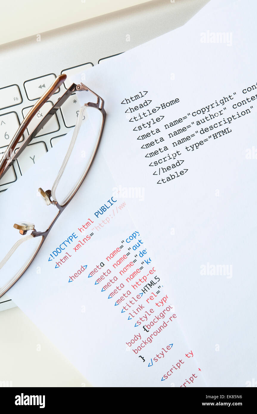 Programmazione di codifica html immagini e fotografie stock ad alta ...