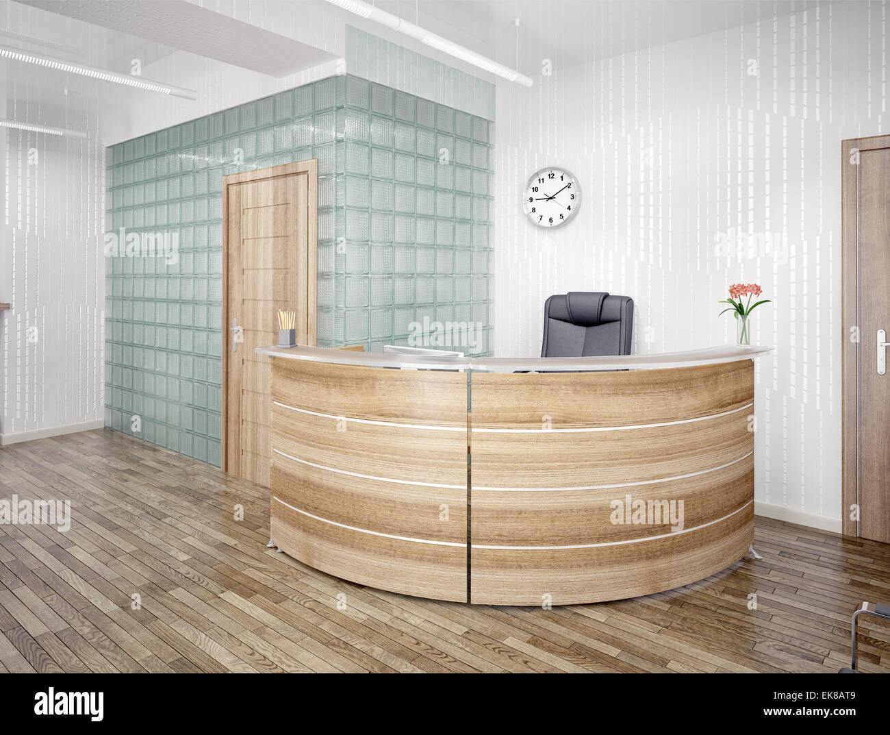 Office interior reception waiting area immagini e fotografie stock ad ...