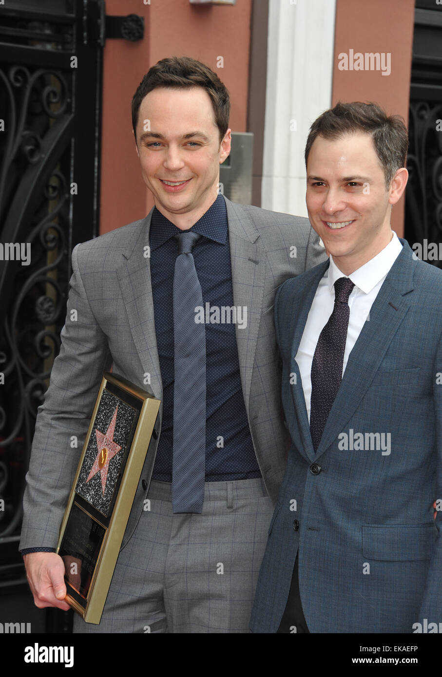 Jim parsons partner todd spiewak immagini e fotografie stock ad alta ...
