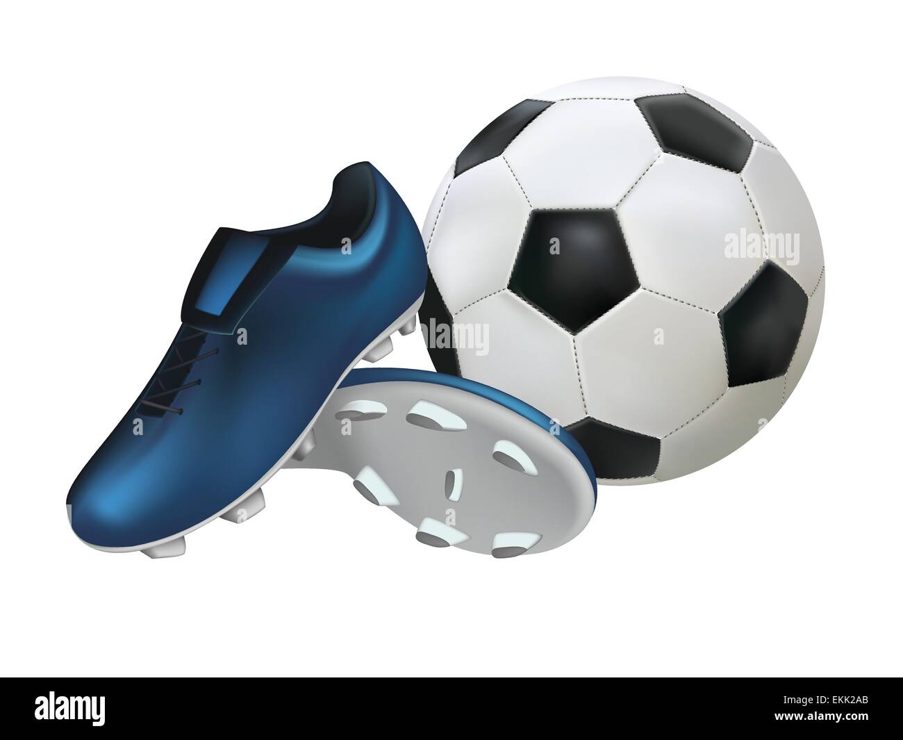 Scarpetta calcio Immagini Vettoriali Stock - Alamy