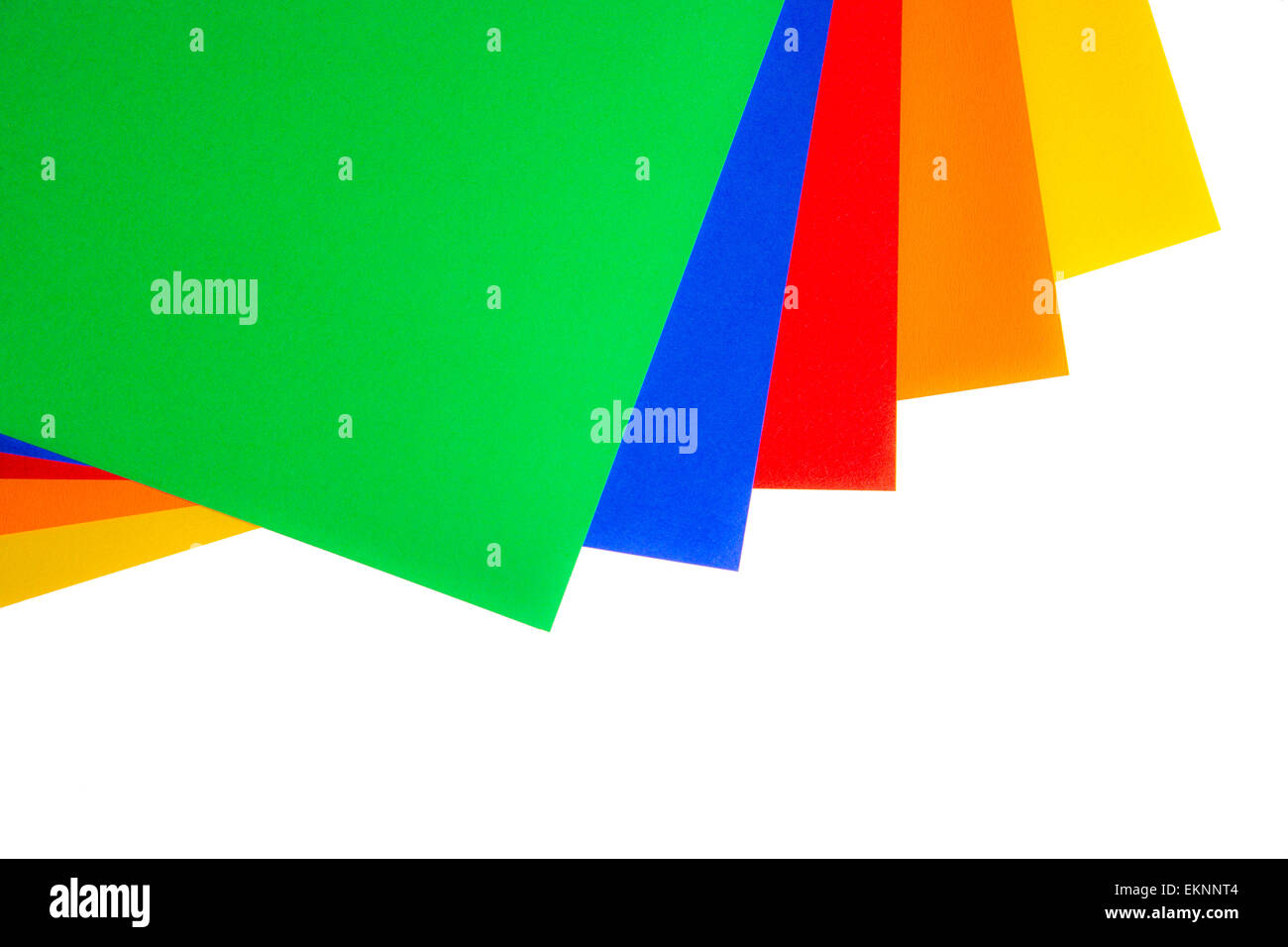 Fogli colorati immagini e fotografie stock ad alta risoluzione - Alamy