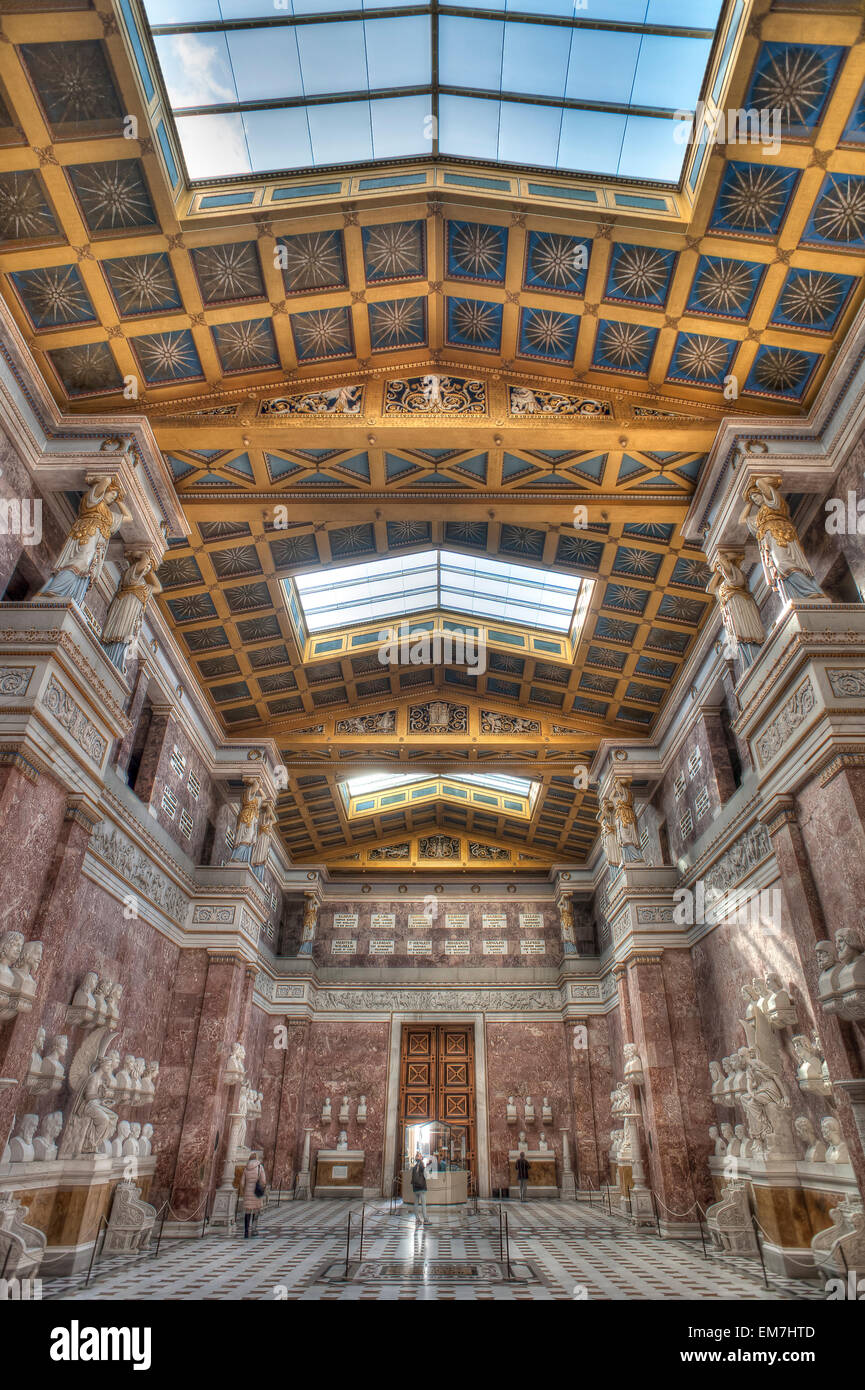 Walhalla tempio interno, Donaustauf, Alto Palatinato, Baviera, Germania ...