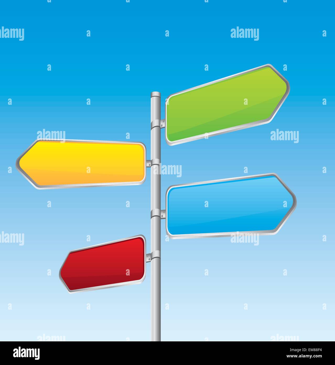 Direzione diversa Immagini Vettoriali Stock - Alamy