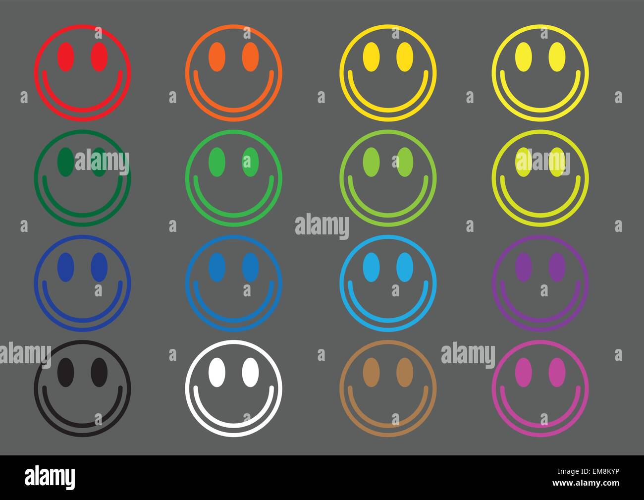 Emoticon smiley Immagini Vettoriali Stock - Pagina 2 - Alamy