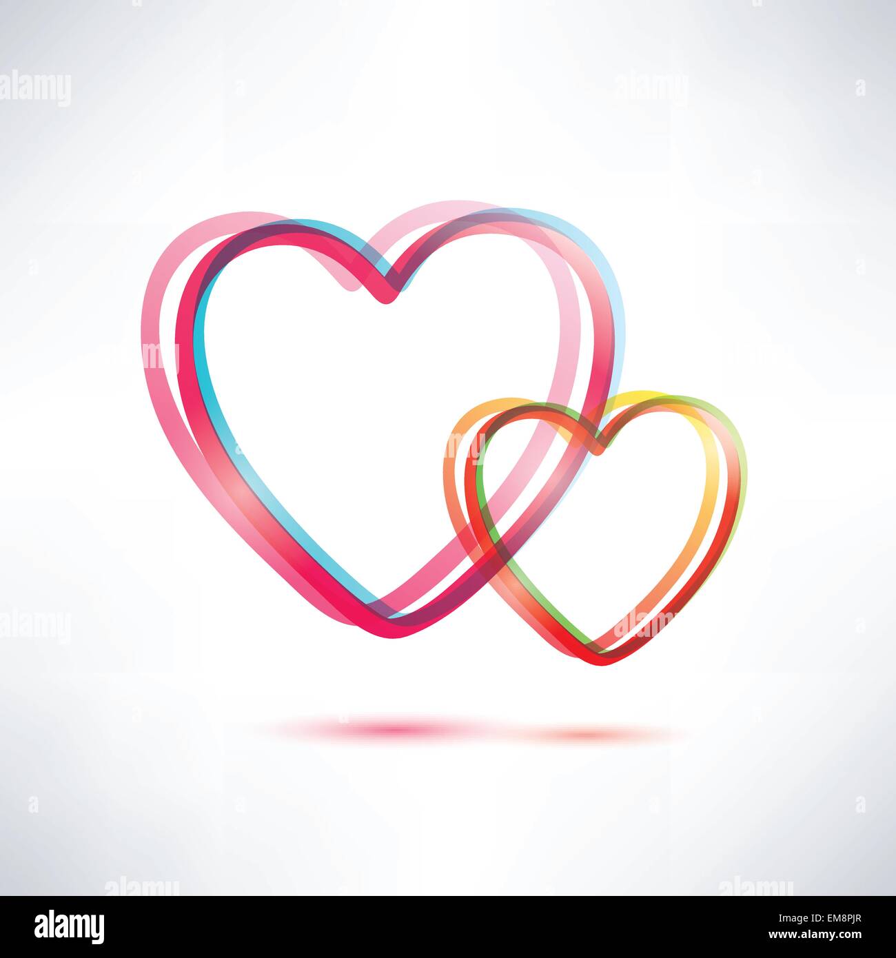 Due cuori Immagini Vettoriali Stock - Alamy