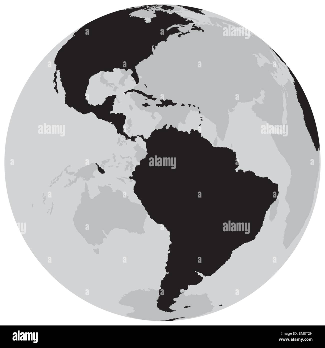 Russia america map Immagini Vettoriali Stock - Alamy