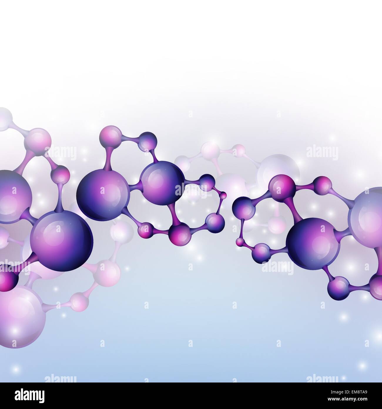 Molecola 3d e atomo Immagini Vettoriali Stock - Alamy