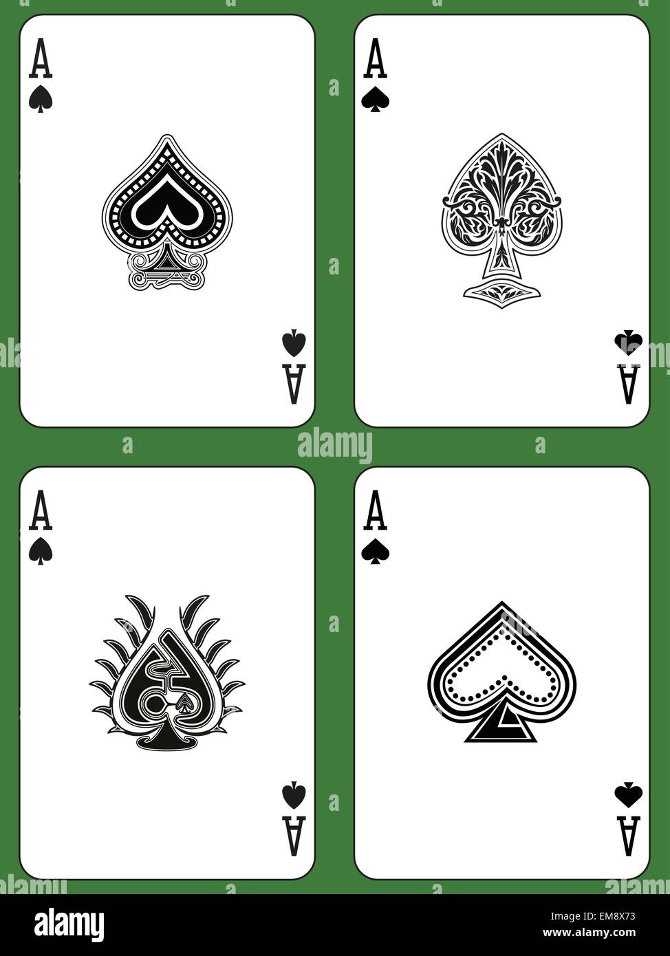 Simbolo di picche Immagini Vettoriali Stock - Alamy