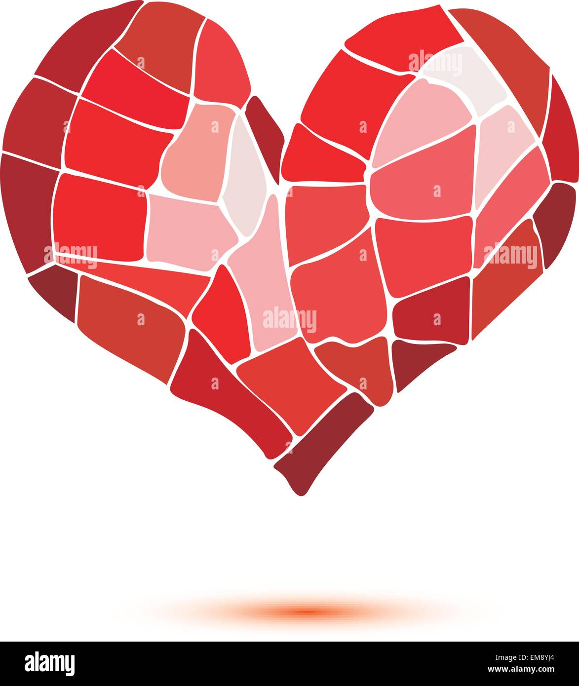 Simbolo a forma di cuore Immagini Vettoriali Stock - Alamy