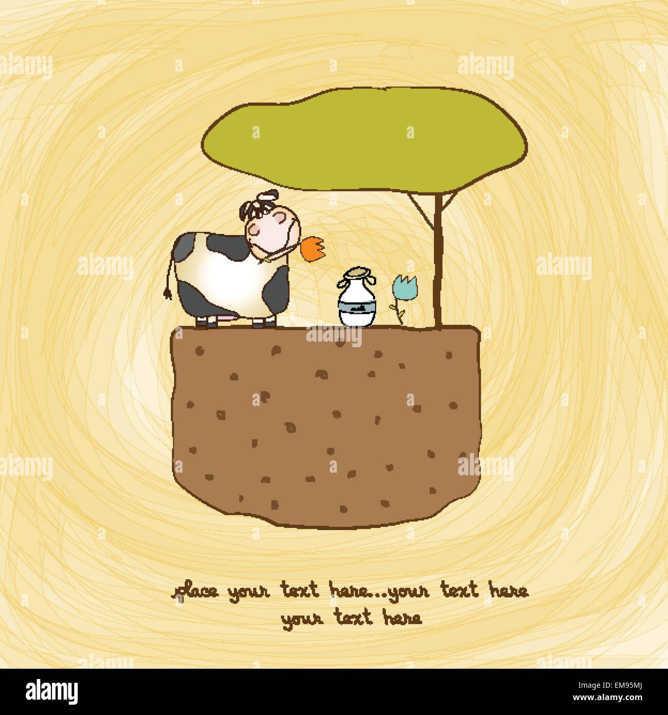 Piccola mucca Immagini Vettoriali Stock - Alamy