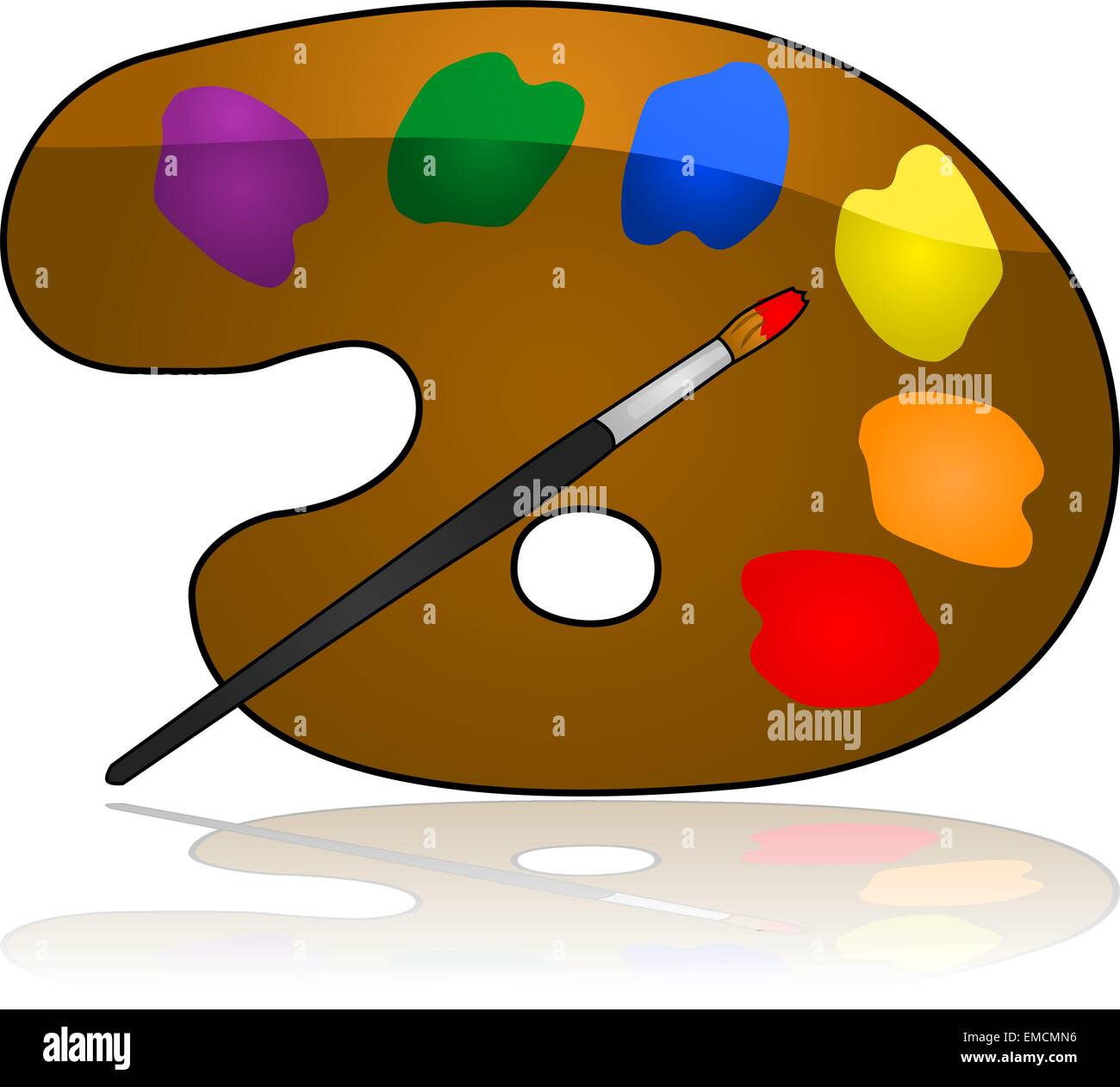 Tavolozza dei colori dei pittori Immagini Vettoriali Stock - Alamy