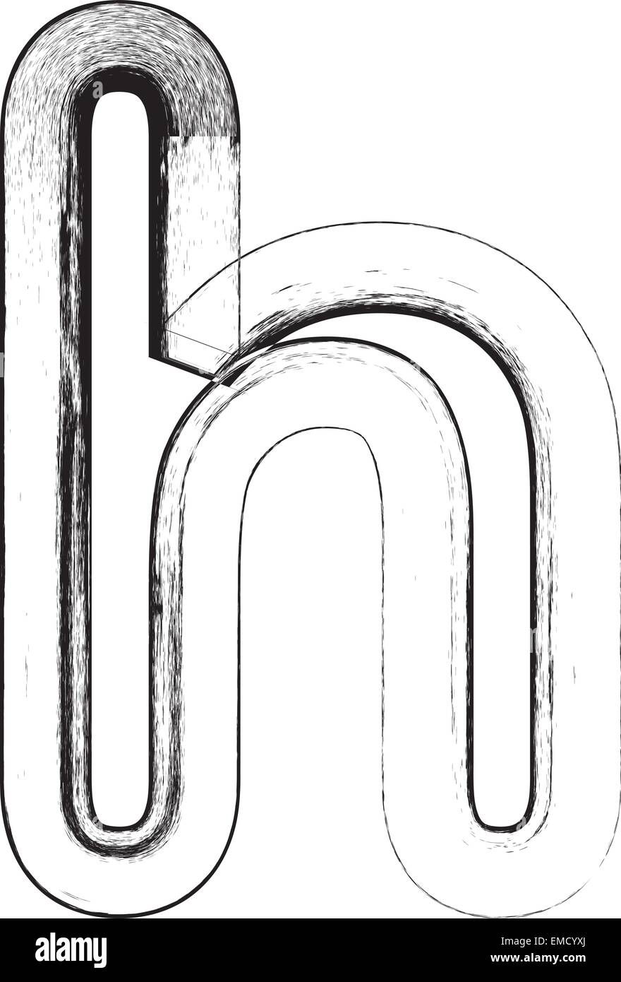 Lettera h disegno Immagini Vettoriali Stock - Alamy