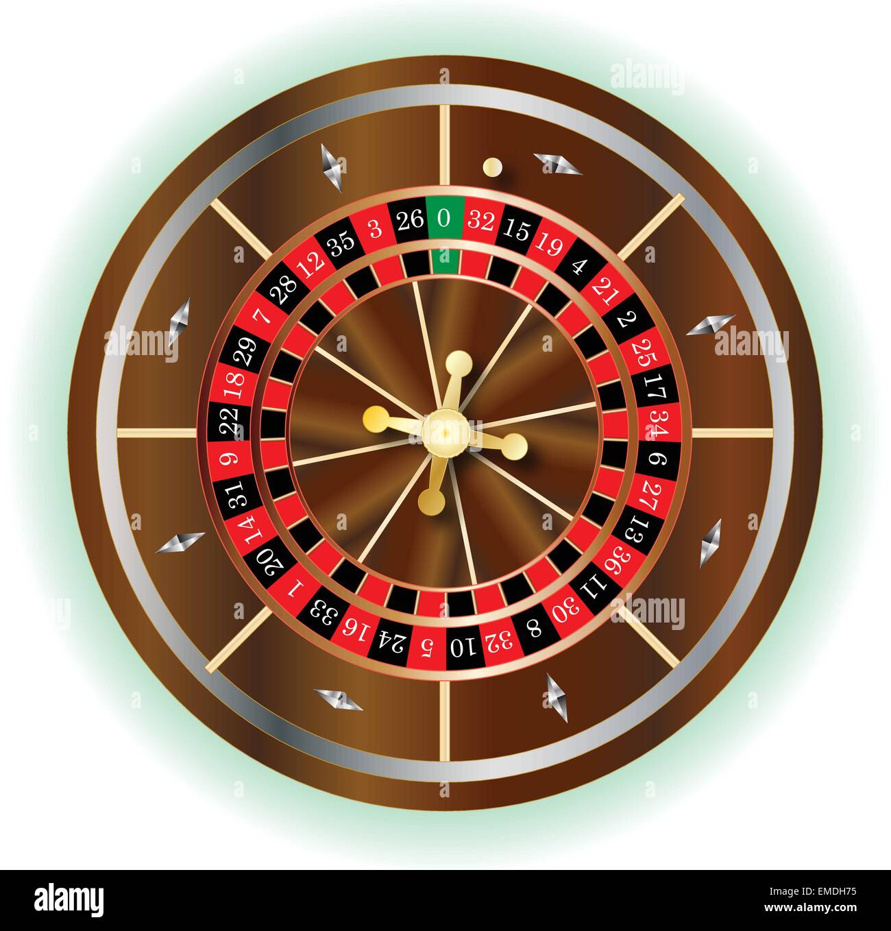 Roulette wheel Immagini Vettoriali Stock - Alamy