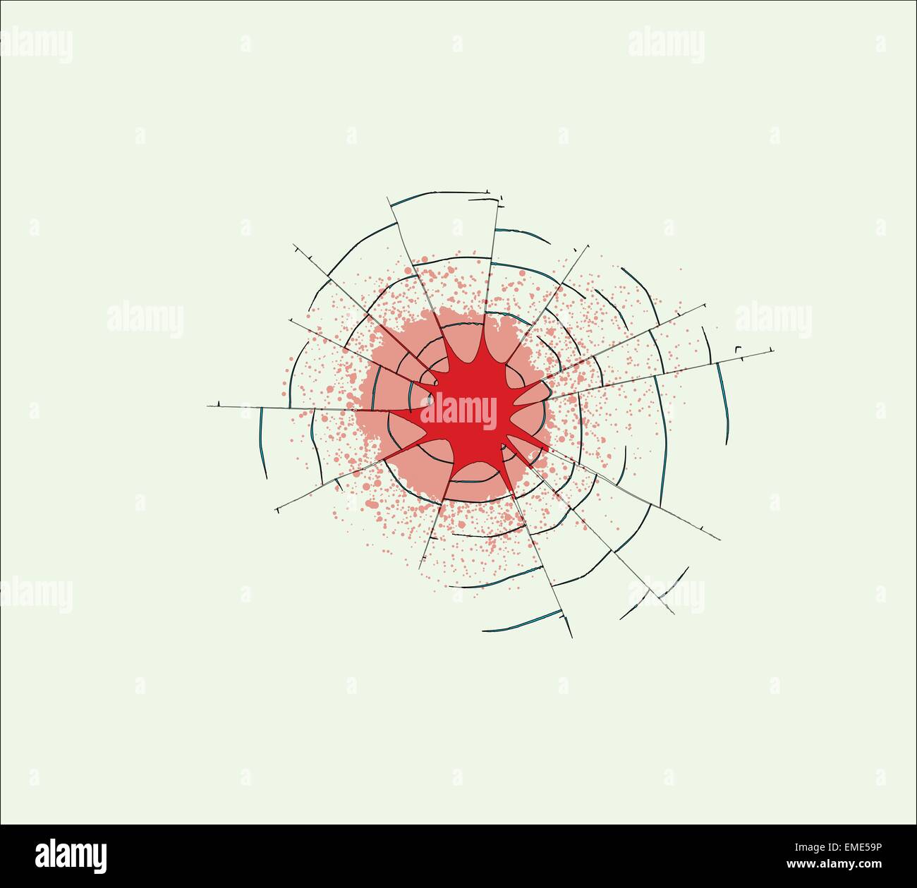 Nei fori di proiettile Immagini Vettoriali Stock - Alamy