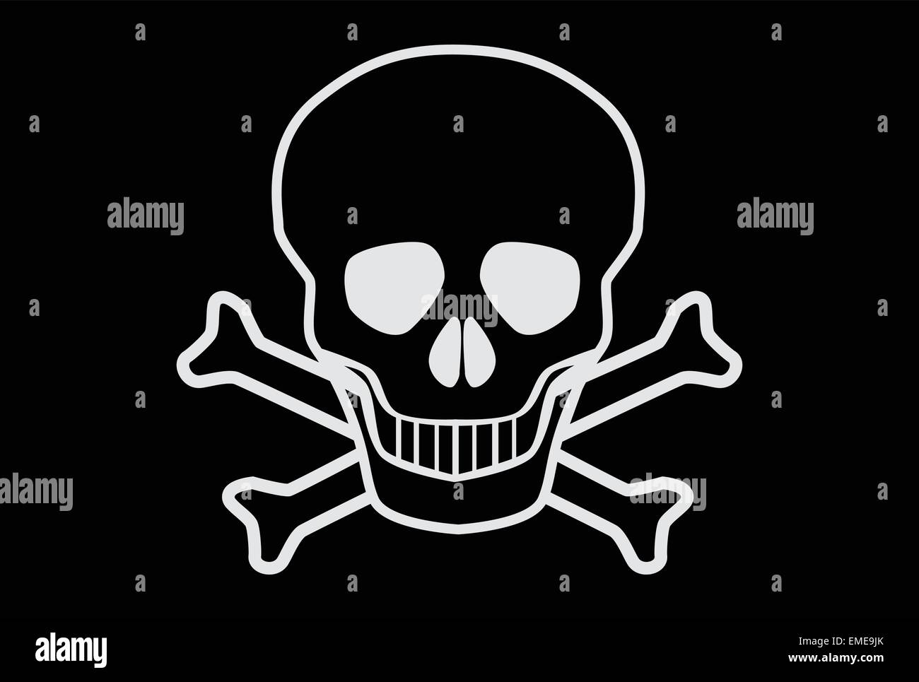 Simbolo del teschio Immagini Vettoriali Stock - Alamy