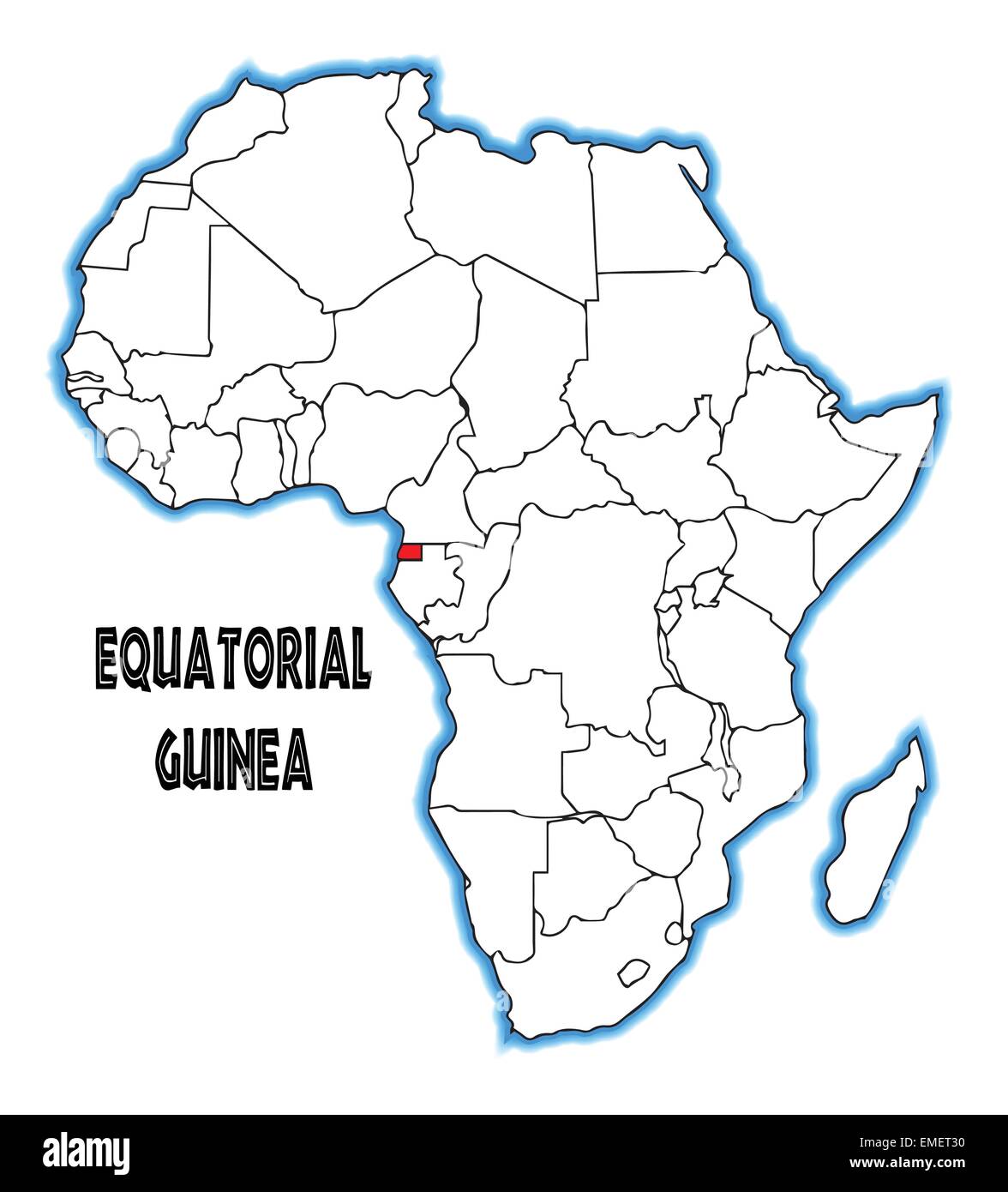 Mappa della guinea equatoriale immagini e fotografie stock ad alta ...