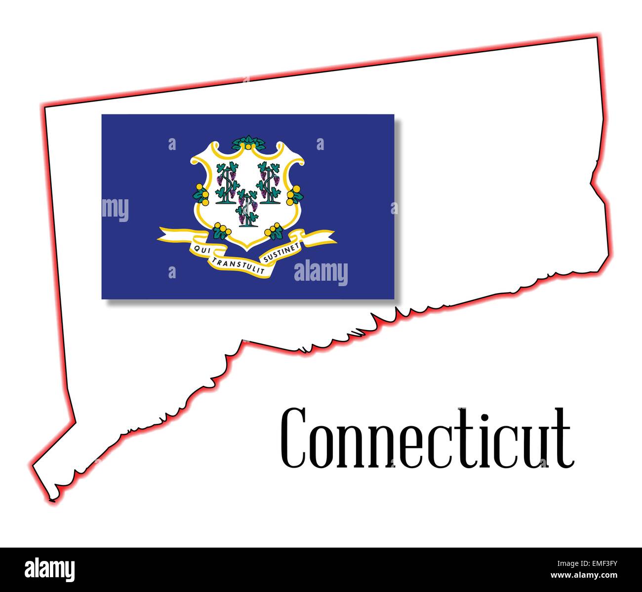 Connecticut state map immagini e fotografie stock ad alta risoluzione ...
