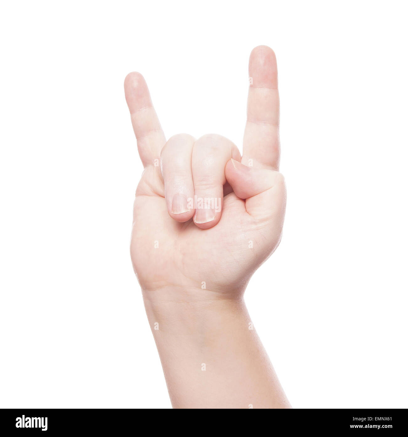 Corna gesto immagini e fotografie stock ad alta risoluzione - Alamy