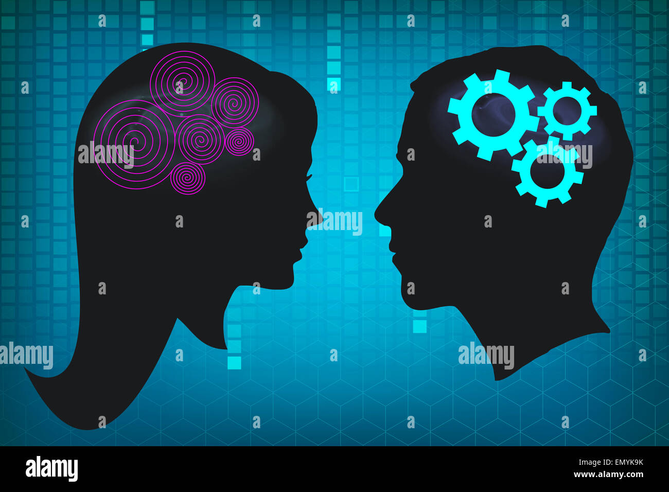 Cervello ingranaggi testa immagini e fotografie stock ad alta ...