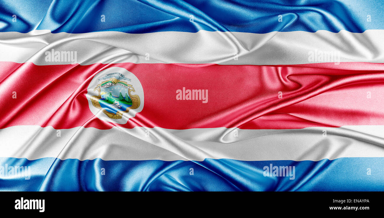 Bandiera della seta della costa rica immagini e fotografie stock ad ...
