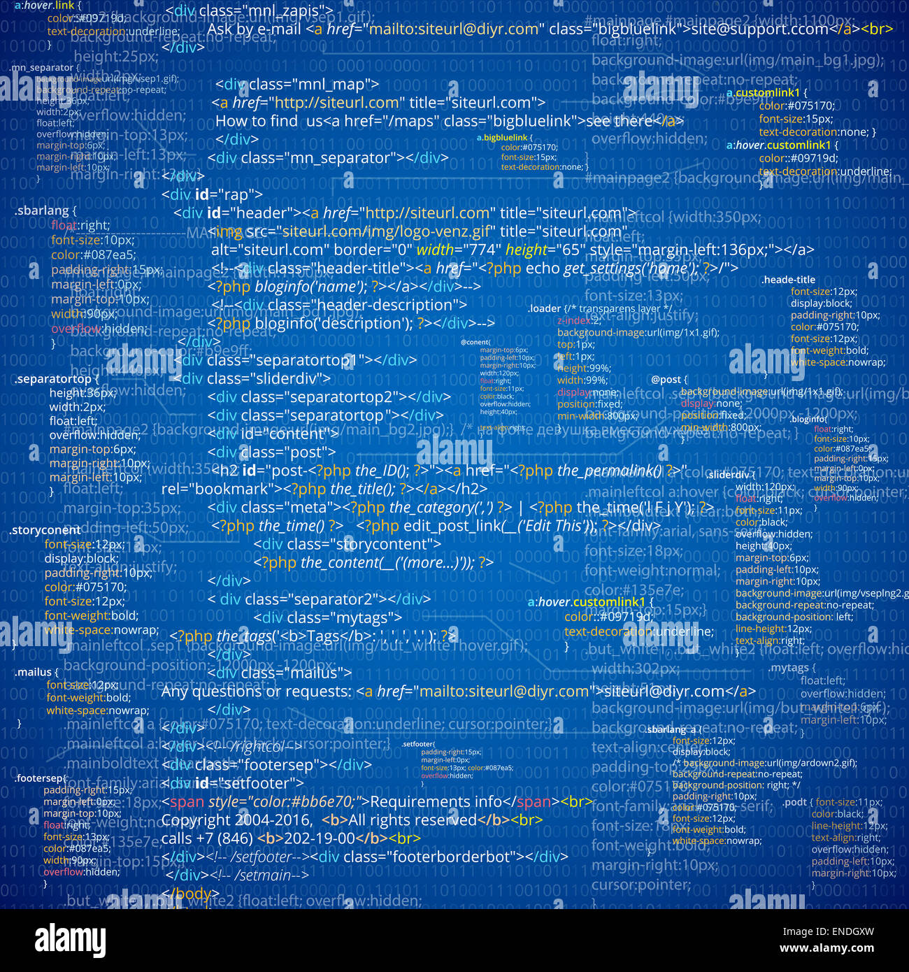 Programmazione di codifica html immagini e fotografie stock ad alta ...